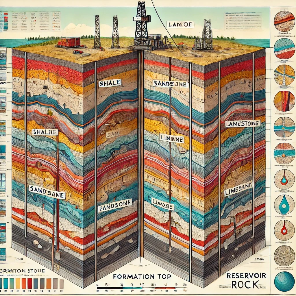 Formation Tops And Well Production | Masar petroleum